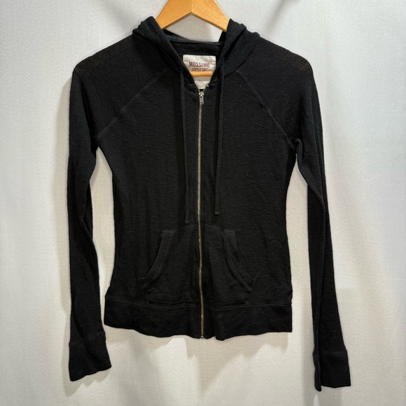 Mossimo Supply Co. | Tops | Mossimo Supply Co Black Zip Up Hoodie Size ...